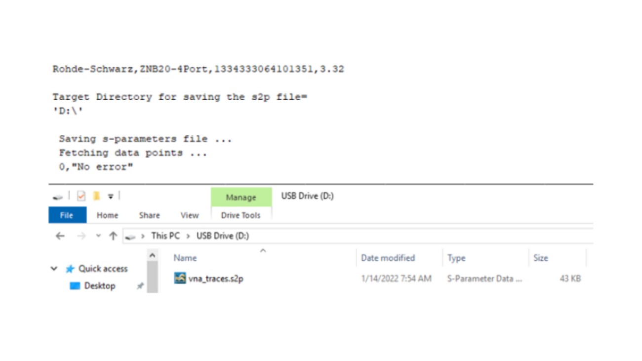VNA remote handling of measurements results using SCPI commands | Rohde ...