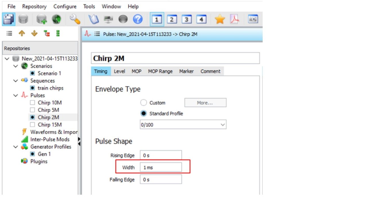 Verification Of Fm Chirps Using Rands Pulse Sequencer Software And